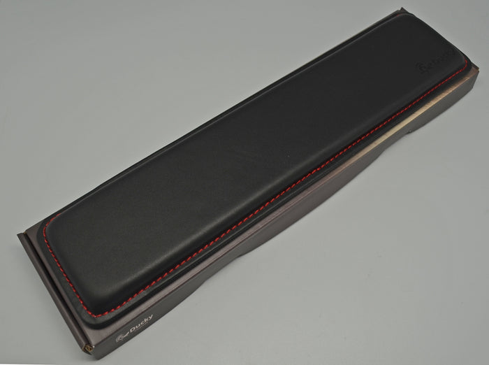 Ducky TKL Leather Wrist Rest with Red Stitching