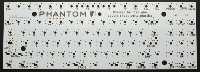 MK Phantom PCB Dual Layer Tenkeyless Electrical Board