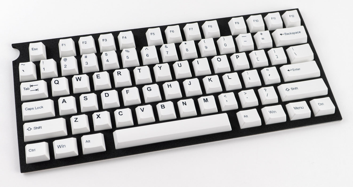Tai-Hao Black on White 150 Key Cubic Profile Double Shot ABS Keycap Se