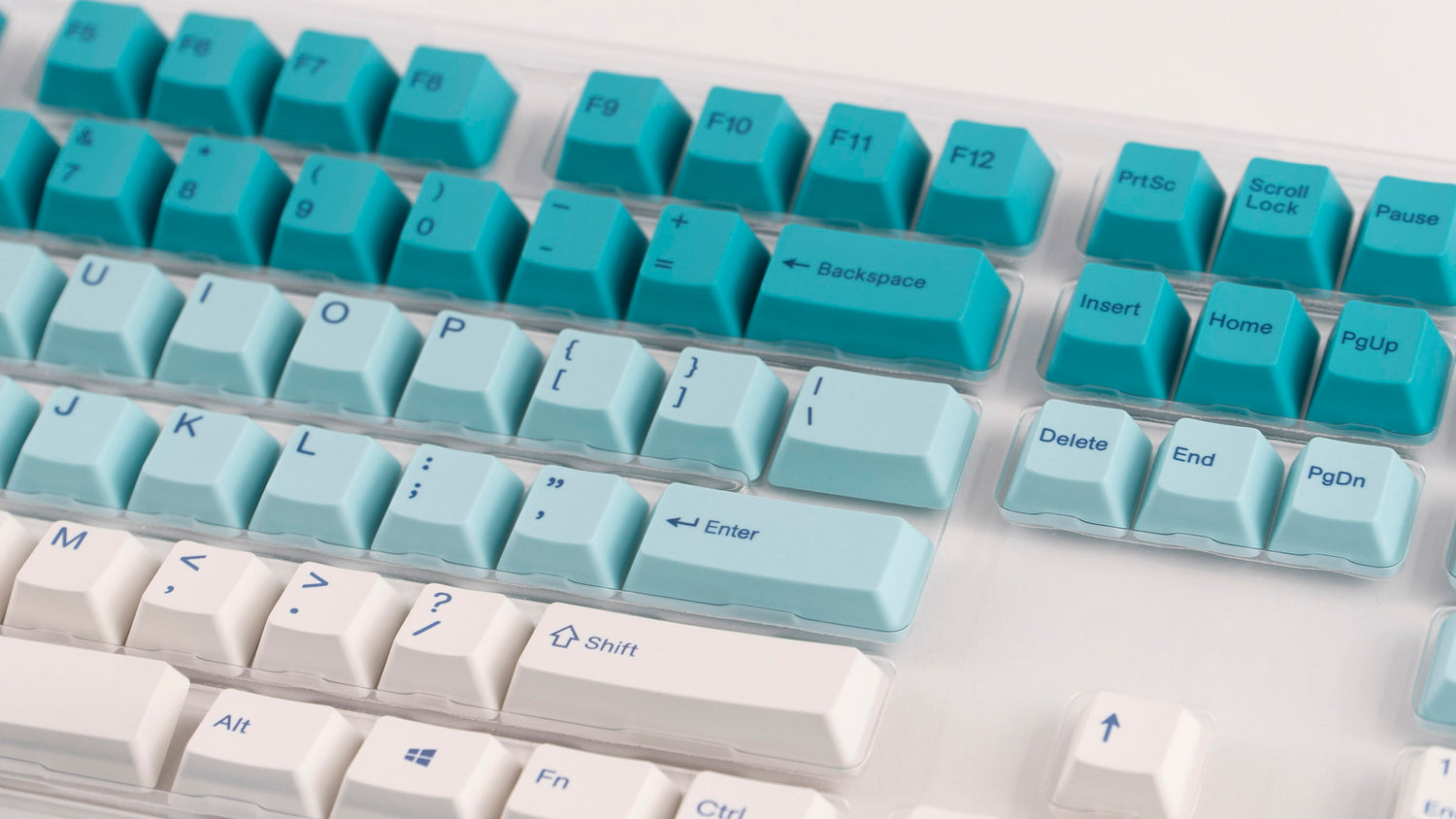 Varmilo Teal / White 108 Key Varmilo Profile Dye Sub PBT Keycap Set