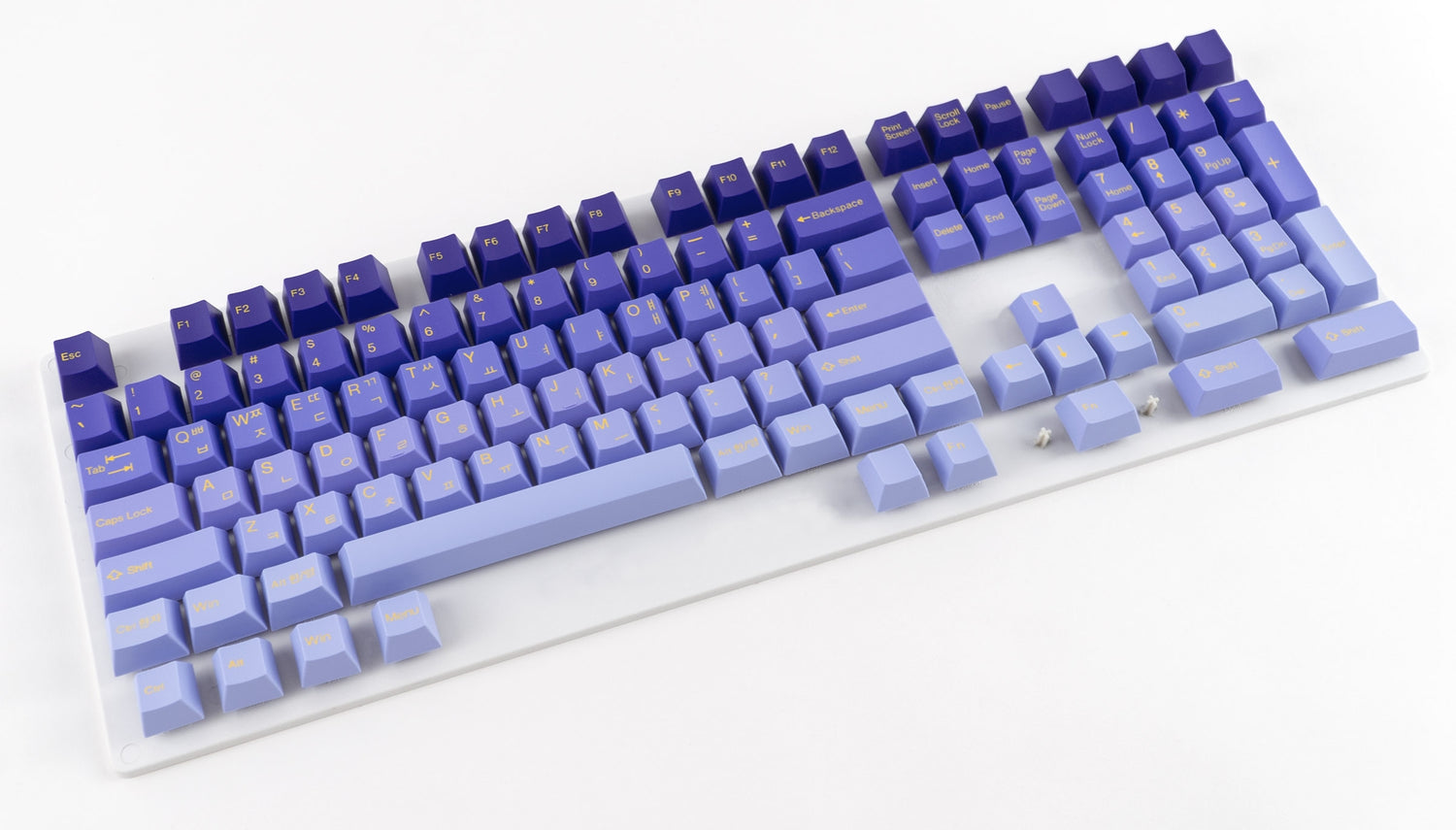 Tai-Hao Indigo Purple Gradient Hangul & English 117 Key Cubic Profile