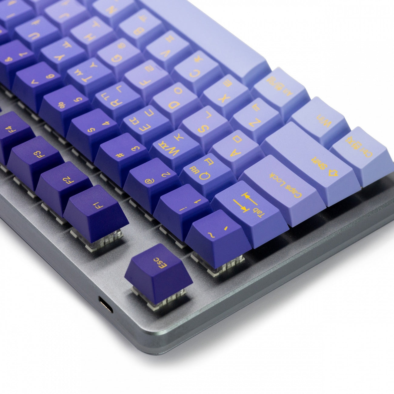 Tai-Hao Indigo Purple Gradient Hangul & English 117 Key Cubic Profile
