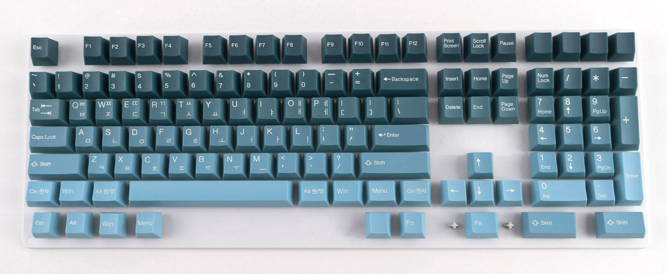 Tai-Hao Pine Green Gradient Hangul & English 117 Key Cubic Profile Dou