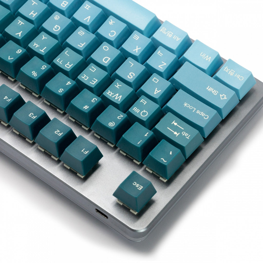 Tai-Hao Pine Green Gradient Hangul & English 117 Key Cubic Profile Dou