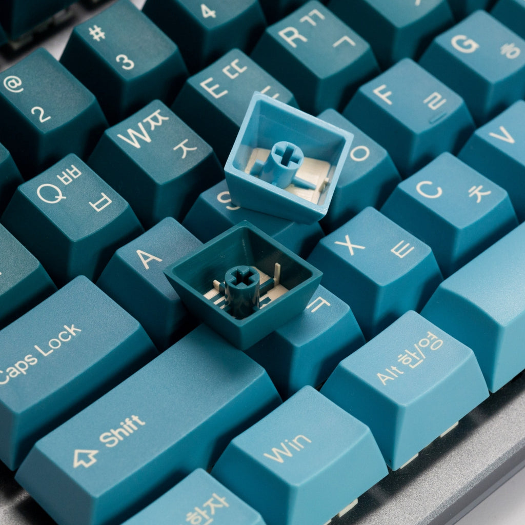 Tai-Hao Pine Green Gradient Hangul & English 117 Key Cubic Profile Dou