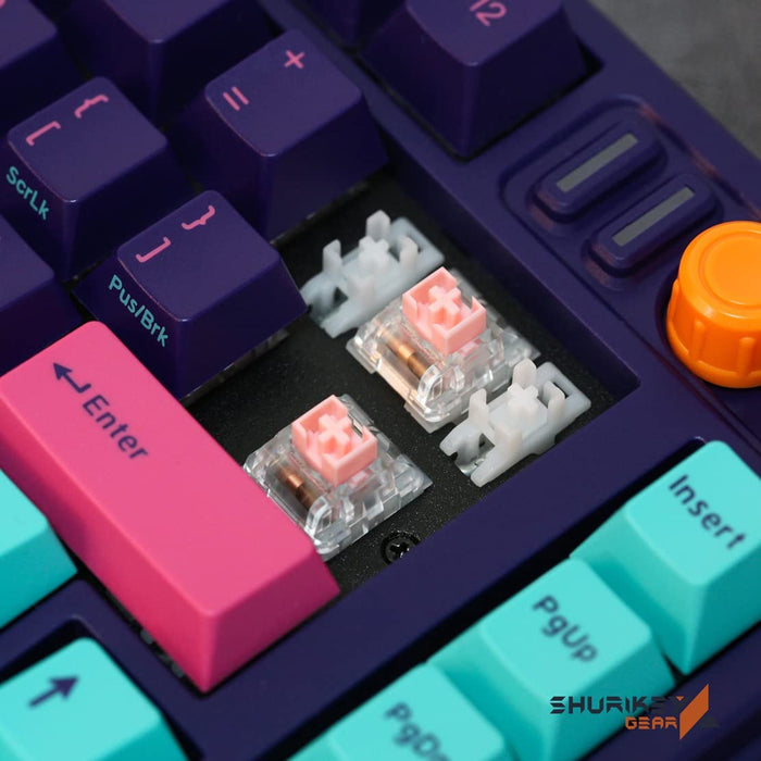 Shurikey Saizo 003 75% Bluetooth 5.0 White LED Double Shot ABS EC Mech