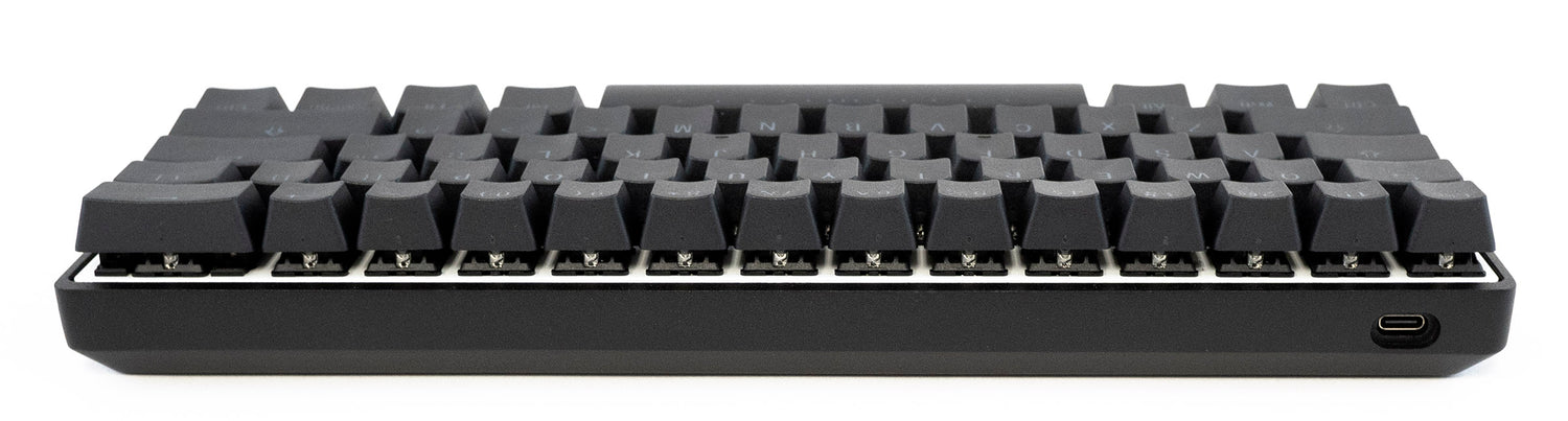 Vortex New POK3R Black Aluminum 60% White LED Double Shot PBT Mechanic