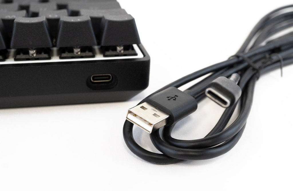 Vortex New POK3R Black Aluminum 60% White LED Double Shot PBT Mechanic