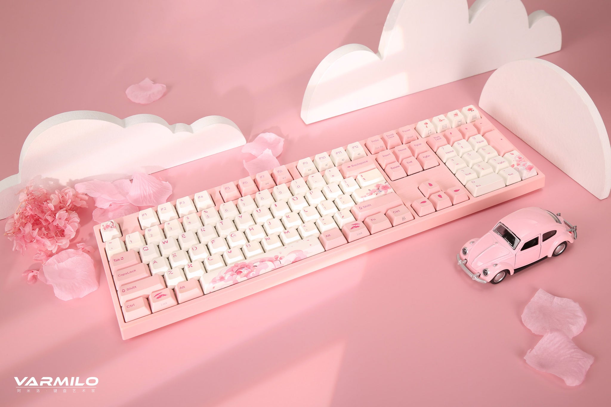 Varmilo VA Series V2 Sakura Round 2 Mechanical Keyboard