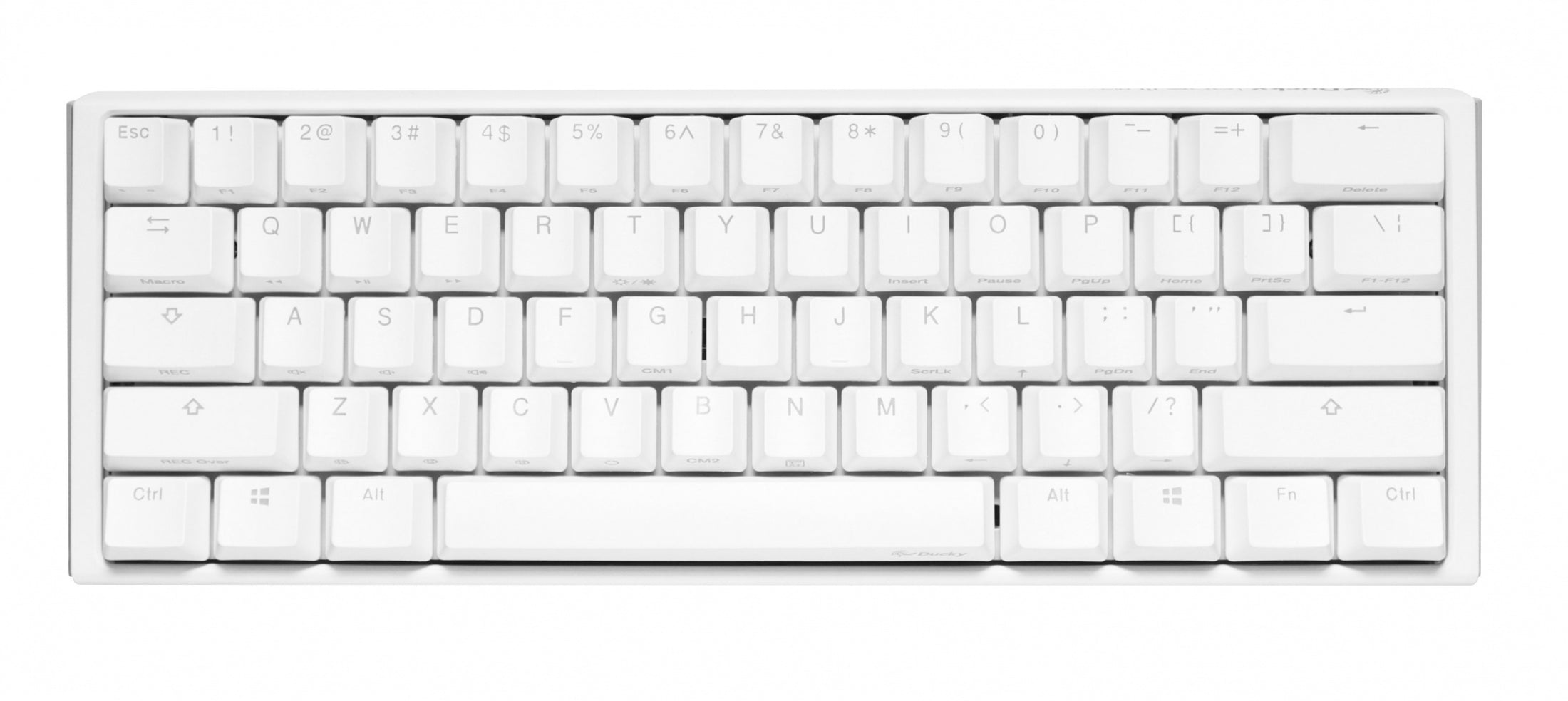 Ducky One 3 Mini Pure White 60% Hotswap RGB Mechanical Keyboard w/ Qua