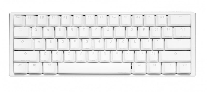 Ducky One 3 Mini Pure White 60% Hotswap RGB Mechanical Keyboard w/ Qua