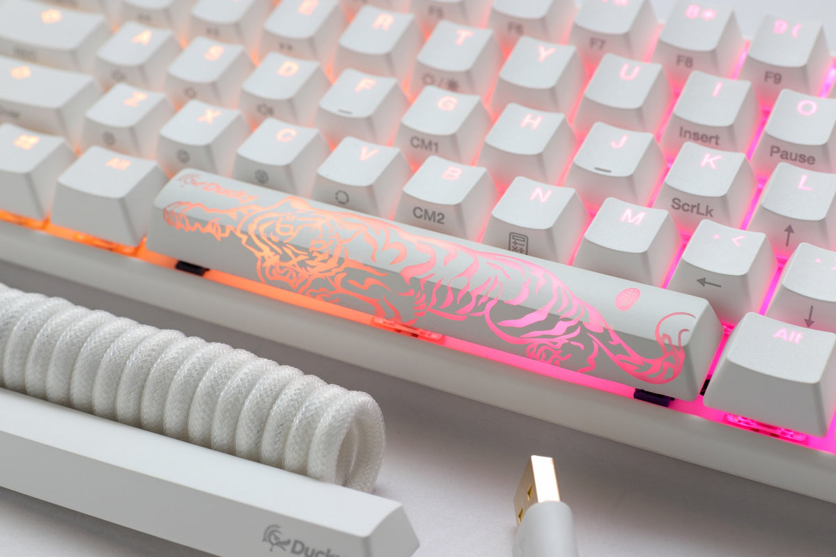 Ducky One 3 Mini Pure White 60% Hotswap RGB Mechanical Keyboard w/ Qua
