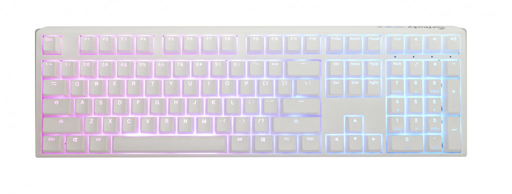 Ducky One 3 Pure White Hotswap RGB Mechanical Keyboard w/ Quack Mechan