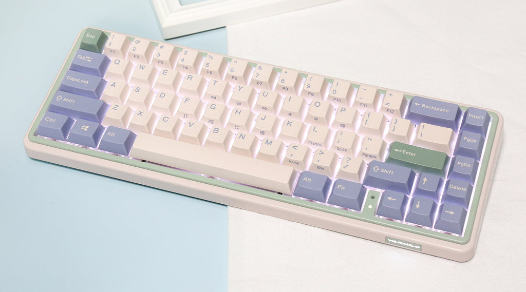 Varmilo Minilo VXB67 Eucalyptus 65% Bluetooth White LED EC Keyboard