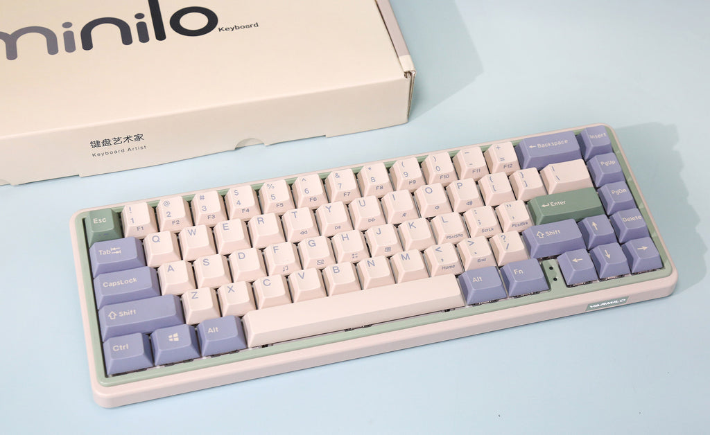 Varmilo Minilo VXB67 Eucalyptus 65% Bluetooth White LED EC Keyboard