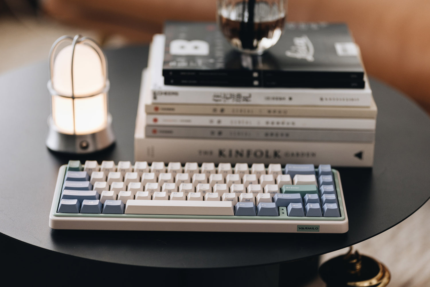 Varmilo Minilo VXH67 Eucalyptus 65% Wired Hotswap White LED Keyboard