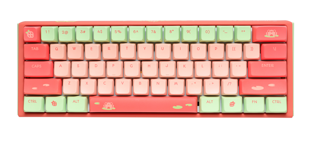 Ducky x MK Strawberry Frog One 3 Mini Hotswap 60% RGB Keyboard w/ Quac