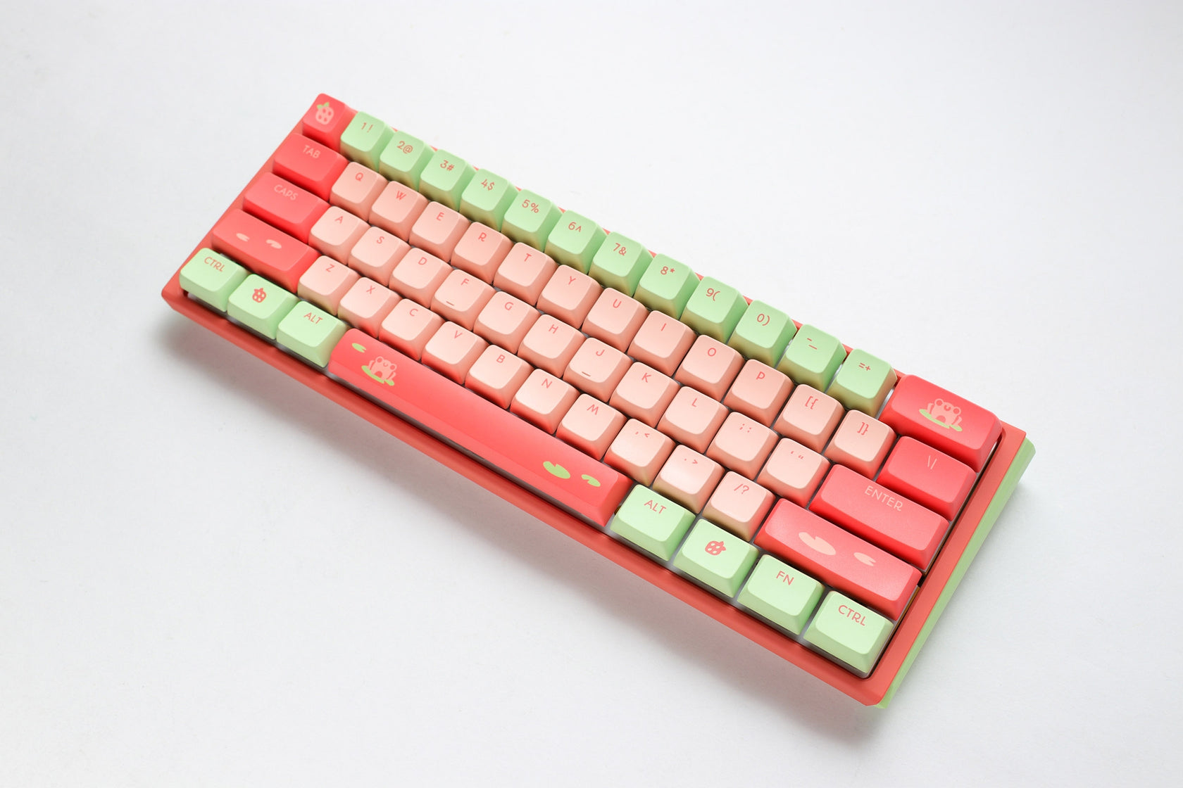 Ducky x MK Strawberry Frog One 3 Mini Hotswap 60% RGB Keyboard w/ Quac