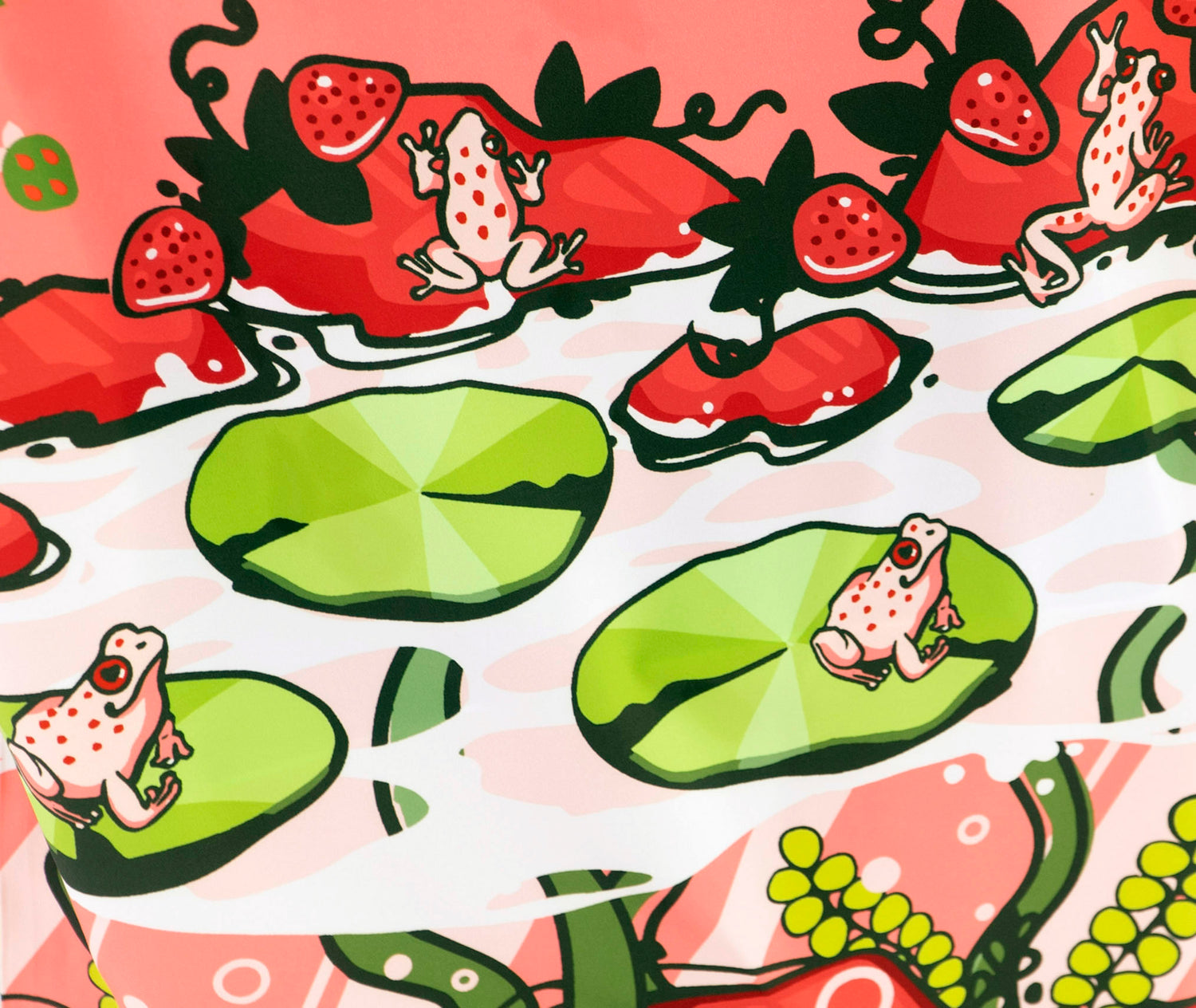 MK Strawberry Frog Hawaiian Button-up Shirt