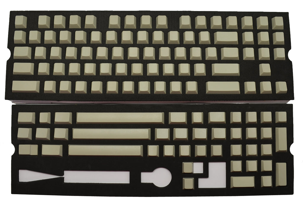 Gateron Tan Blank 120 Key Gateron Profile PBT Keycap Set