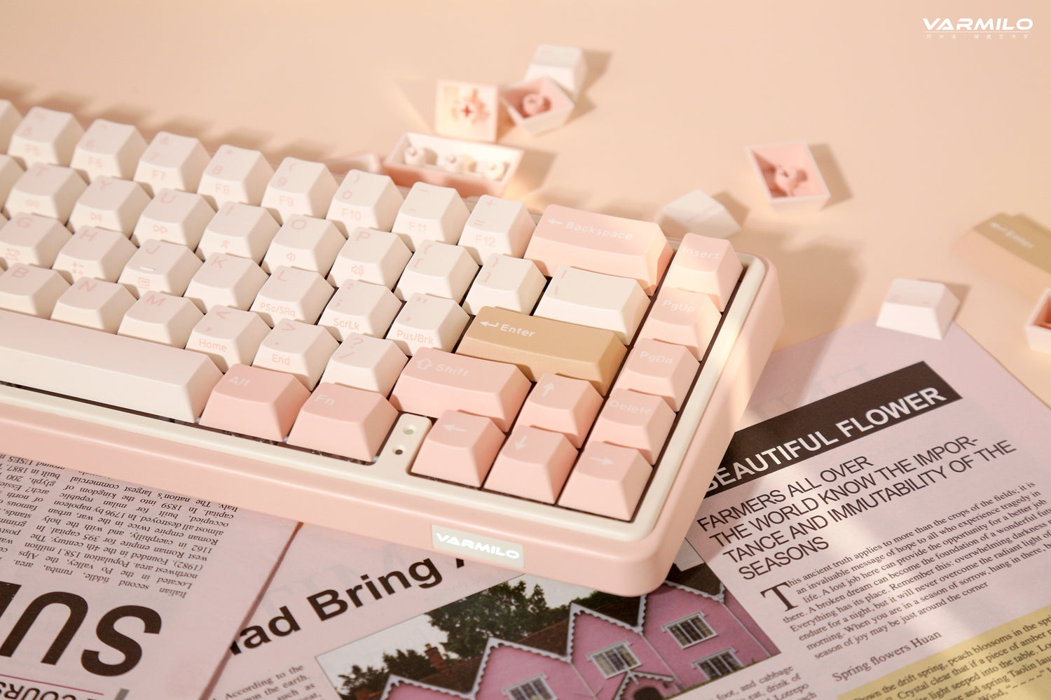 Varmilo Minilo VXB67 Mendozae 65% Bluetooth White LED EC Mechanical Ke