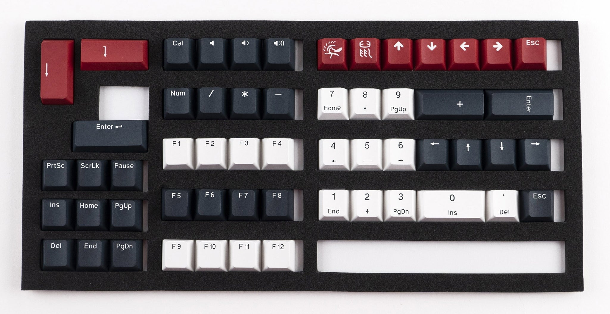 Ducky Tuxedo 108 Key Cherry Profile PBT Double Shot Keycap Set