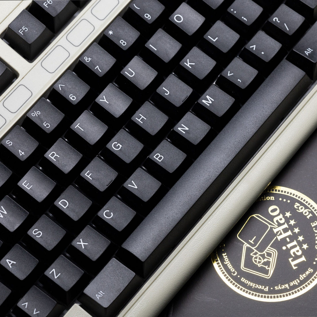 Tai-Hao Black 138 Key Cubic Profile Double Shot ABS ALPS Keycap Set