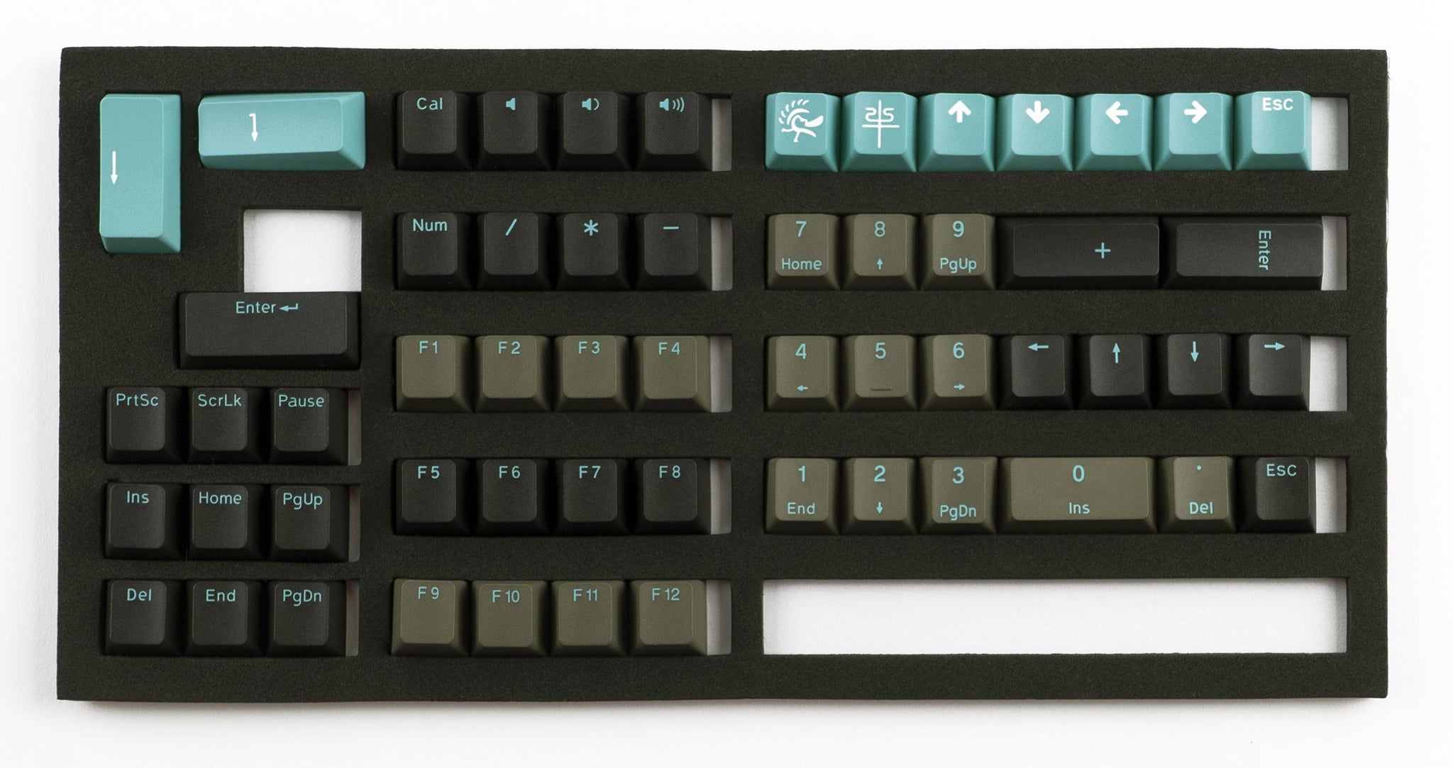 Ducky Dolch 108 Key Cherry Profile PBT Seamless Double Shot Keycap Set