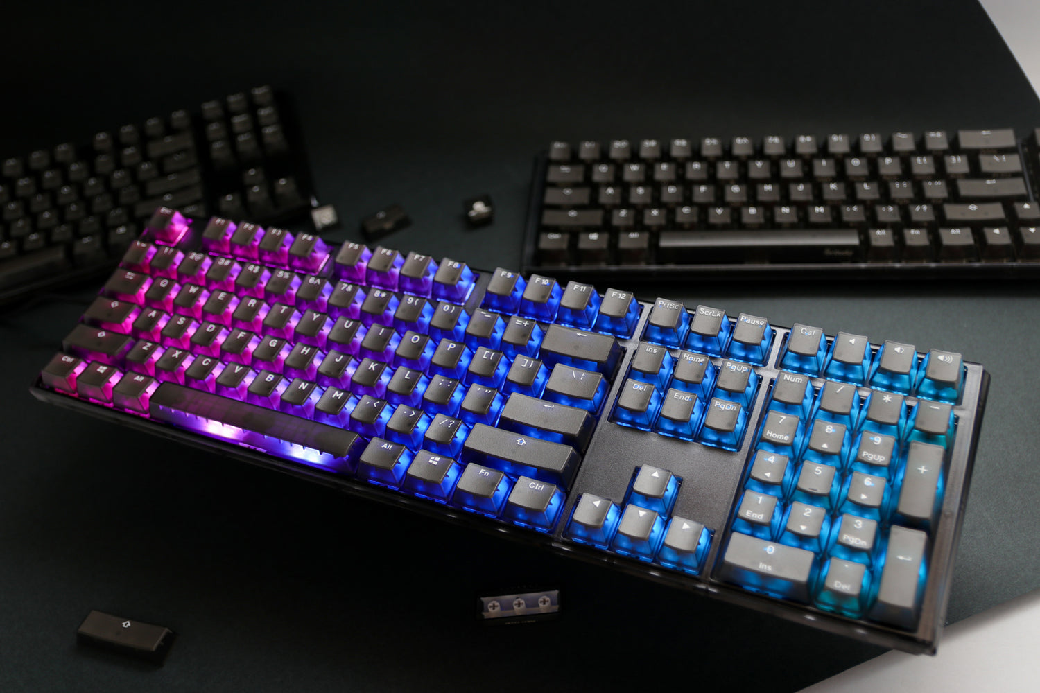 Ducky One 3 Aura Clear Black Hotswap RGB Double Shot ABS Mechanical Ke