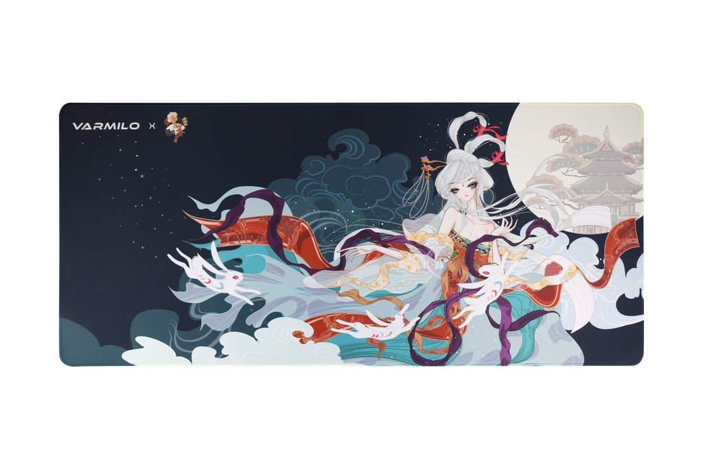 Varmilo Extra Large Flying to the Moon Desk Mat with Stitched Edges