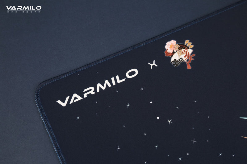 Varmilo Extra Large Flying to the Moon Desk Mat with Stitched Edges
