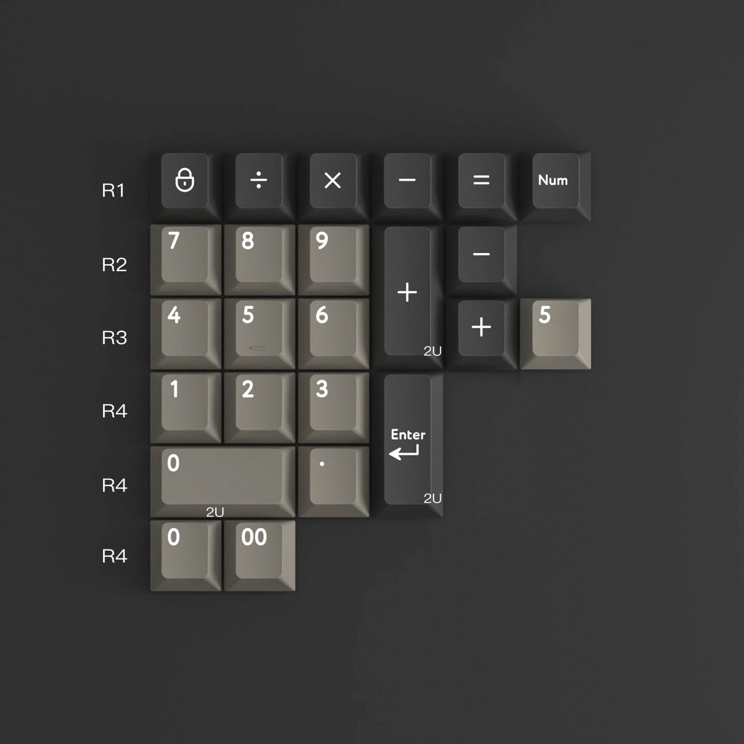 KBDFans PBTfans Dolch Numpad Kit 24 Key Cherry Profile Double Shot PBT