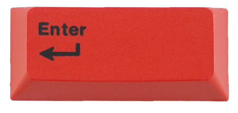 Leopold Red Enter Cherry Profile Dye Sub PBT Keycap