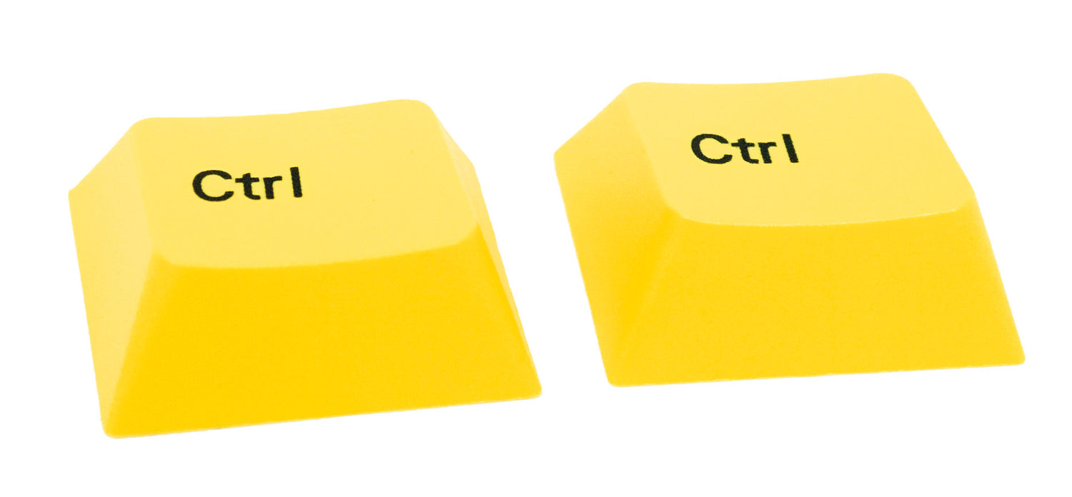 Leopold Yellow Control 2 Key Cherry Profile Dye Sub PBT Keycaps