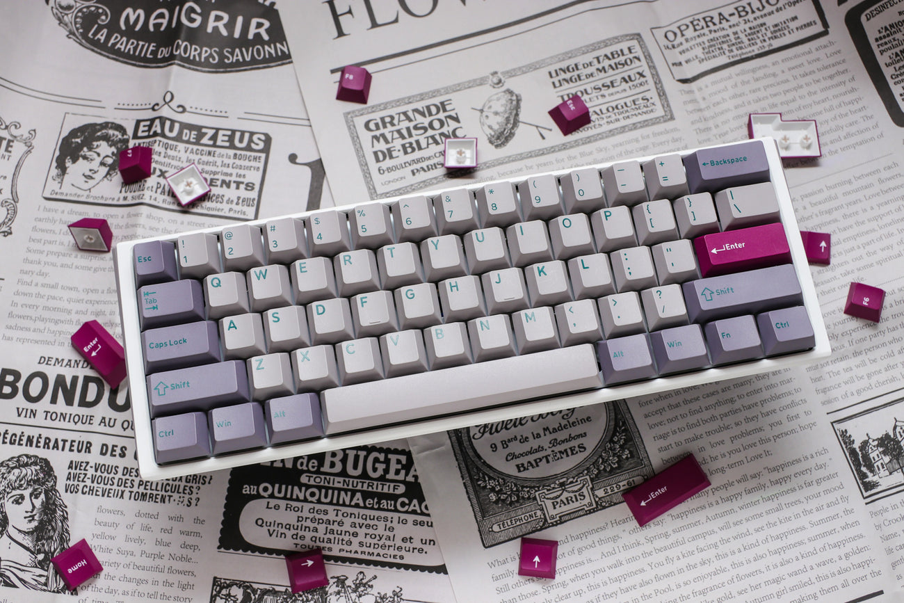 Ducky One 3 Mini Mist Grey 60% Hotswap RGB Double Shot PBT Mechanical