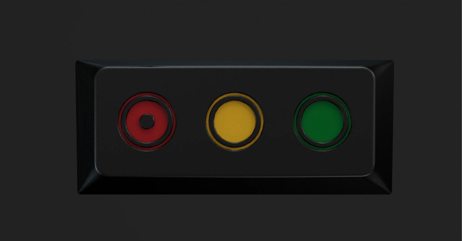 KBDFans PBTFans Retro Dark Lights Enter Key Cherry Profile Double Shot