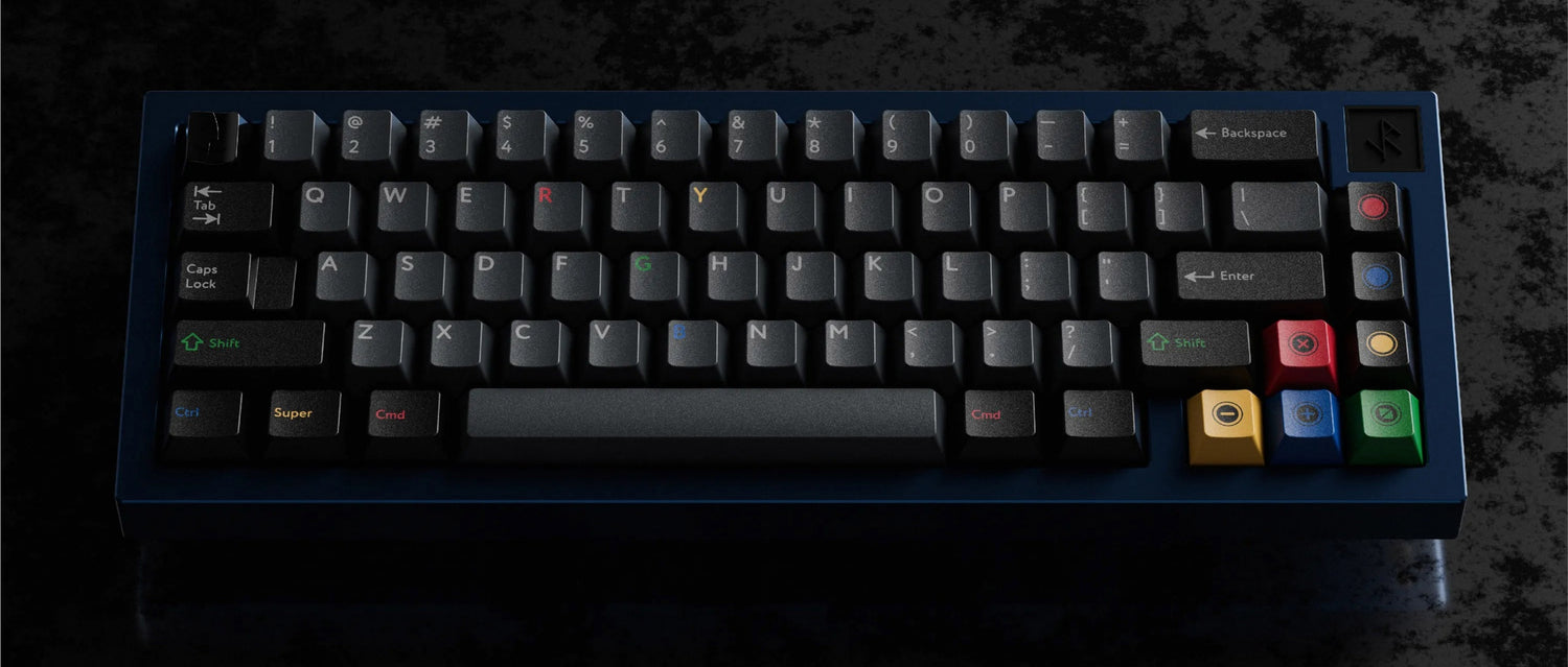 KBDFans PBTFans Retro Dark Lights Escape Key Cherry Profile Double Sho