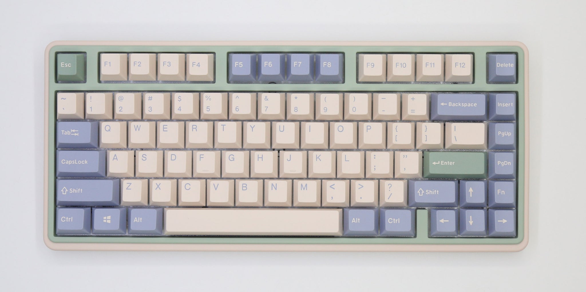 Varmilo Minilo VXB81 Eucalyptus 75% Wireless White LED Keyboard