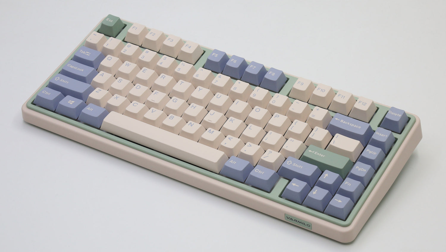 Varmilo Minilo VXB81 Eucalyptus 75% Wireless White LED Keyboard
