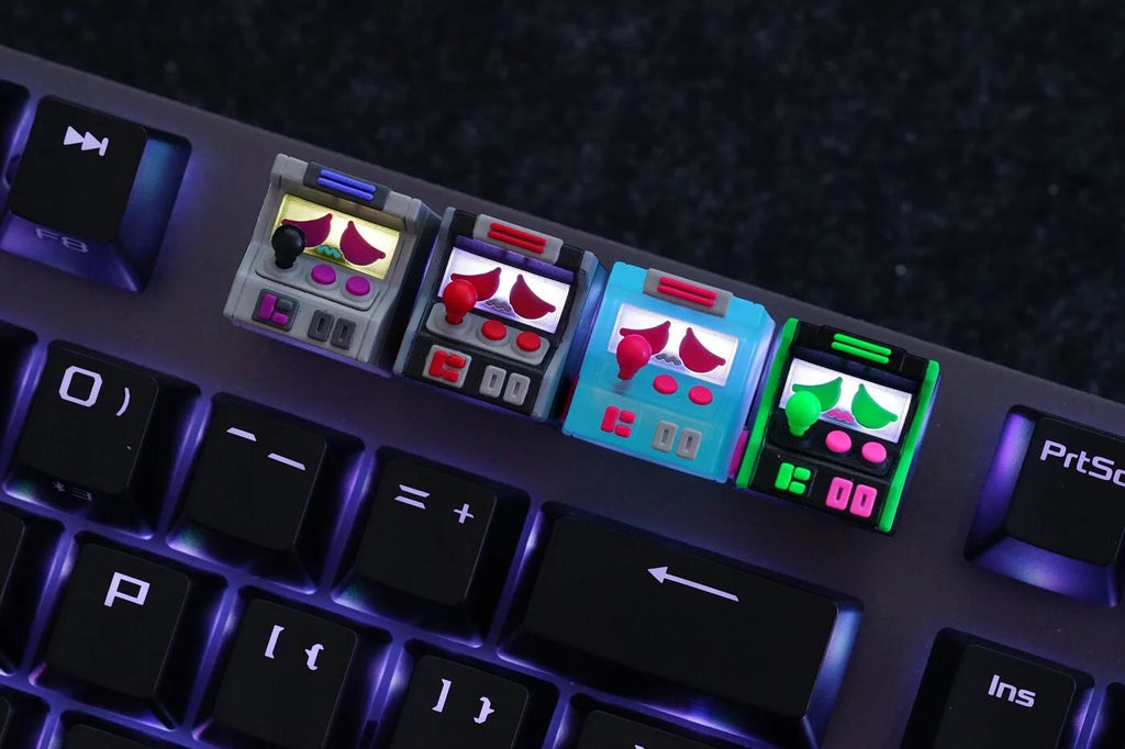 Hot Keys Project HKP Error Sad Trans Blue Red Artisan Keycap