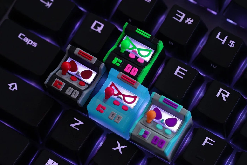 Hot Keys Project HKP Error Angry Trans Blue Red Artisan Keycap