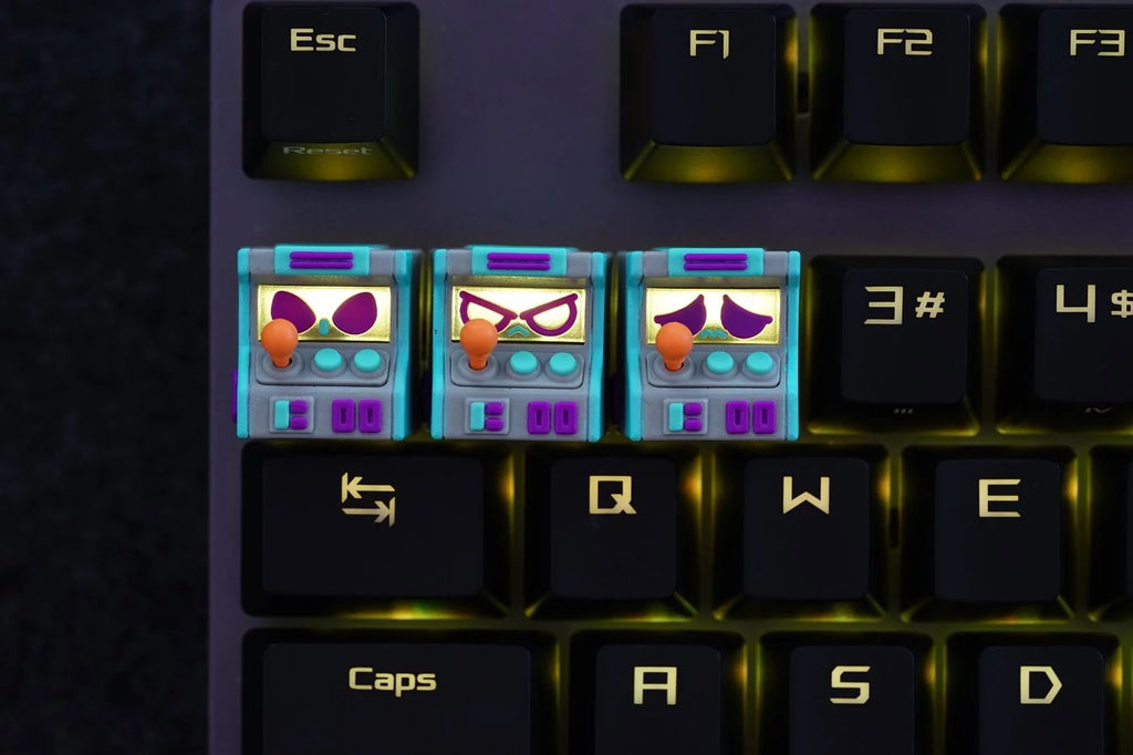 Hot Keys Project HKP Error Smart Grey Blue Purple Artisan Keycap