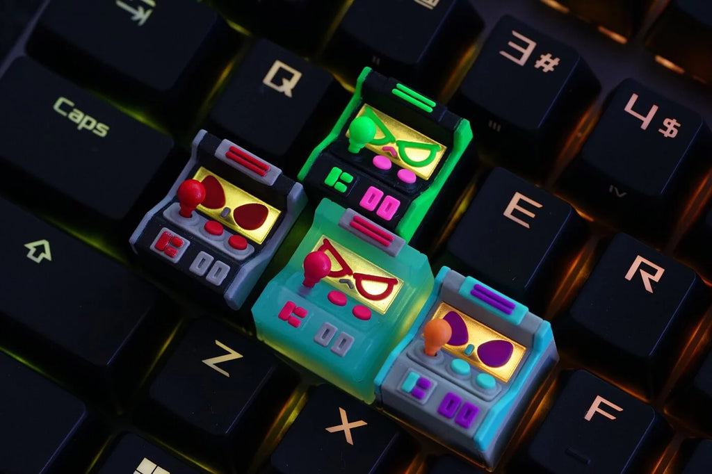 Hot Keys Project HKP Error Smart Grey Blue Purple Artisan Keycap