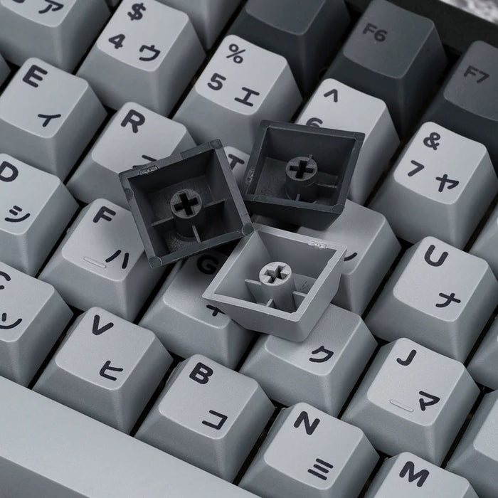 KBDFans Cement Grey Japanese 149 Key Cherry Profile PBT Dye Sub Keycap
