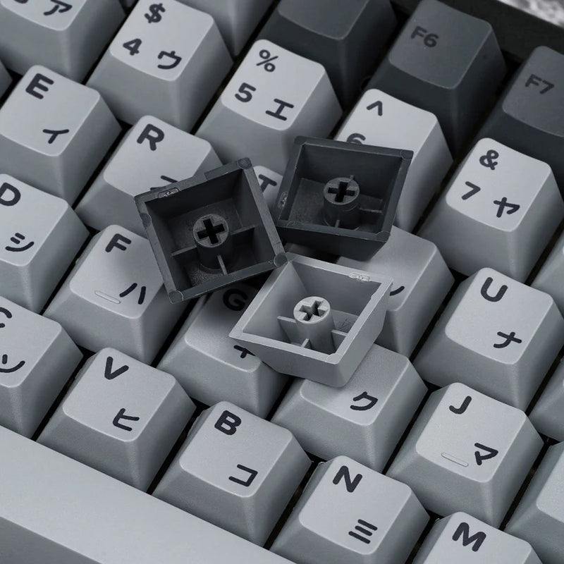 KBDFans Cement Grey Japanese 149 Key Cherry Profile PBT Dye Sub Keycap