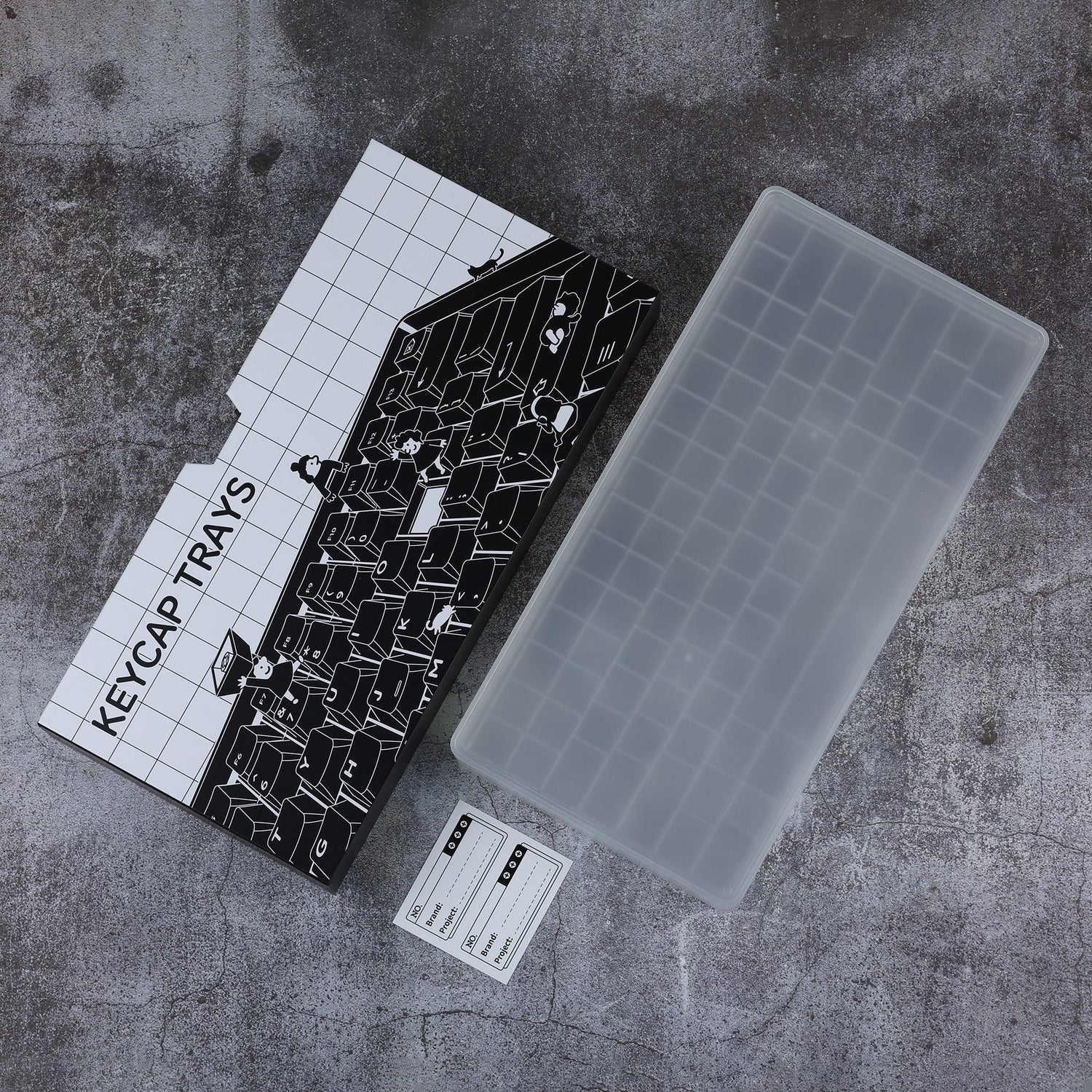 KBDFans PBTfans Keycap Tray Translucent White