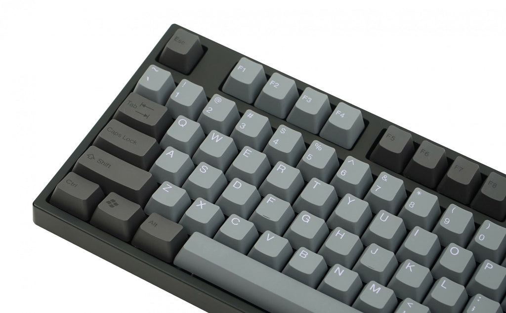 Tai-Hao Dark Grey / Black 104 Key OEM Profile PBT Double Shot Keycap S
