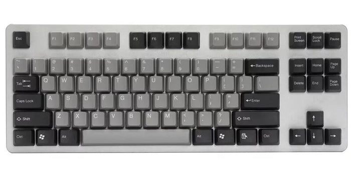 Tai-Hao Grey / Black Granite 111 Key OEM Profile Double Shot ABS Keyca