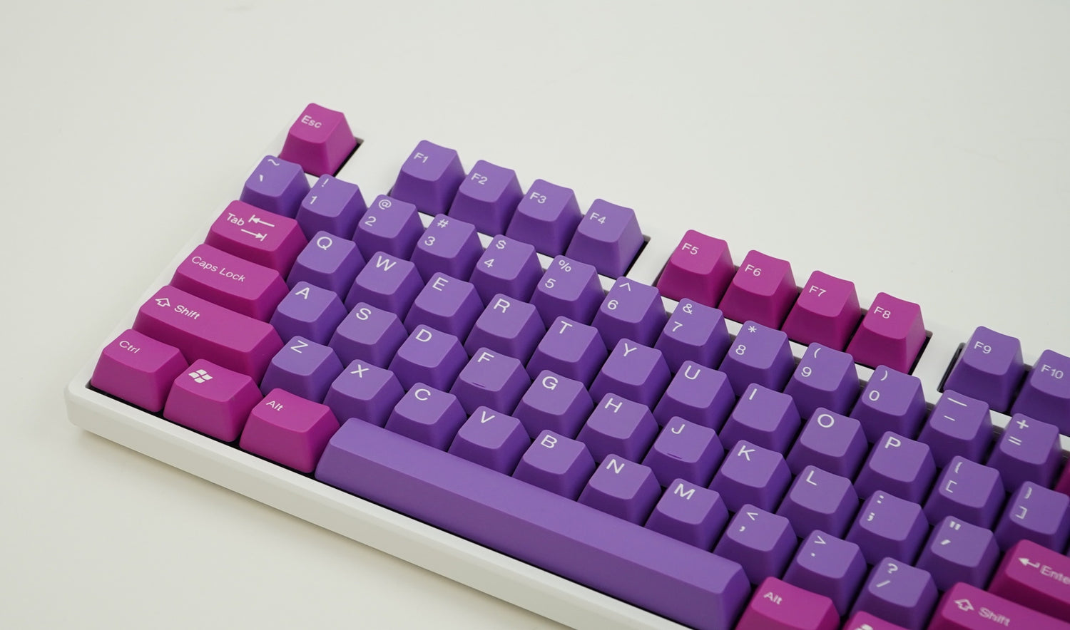 Tai-Hao Purple / Pink 115 Key OEM Profile Double Shot ABS Keycap Set