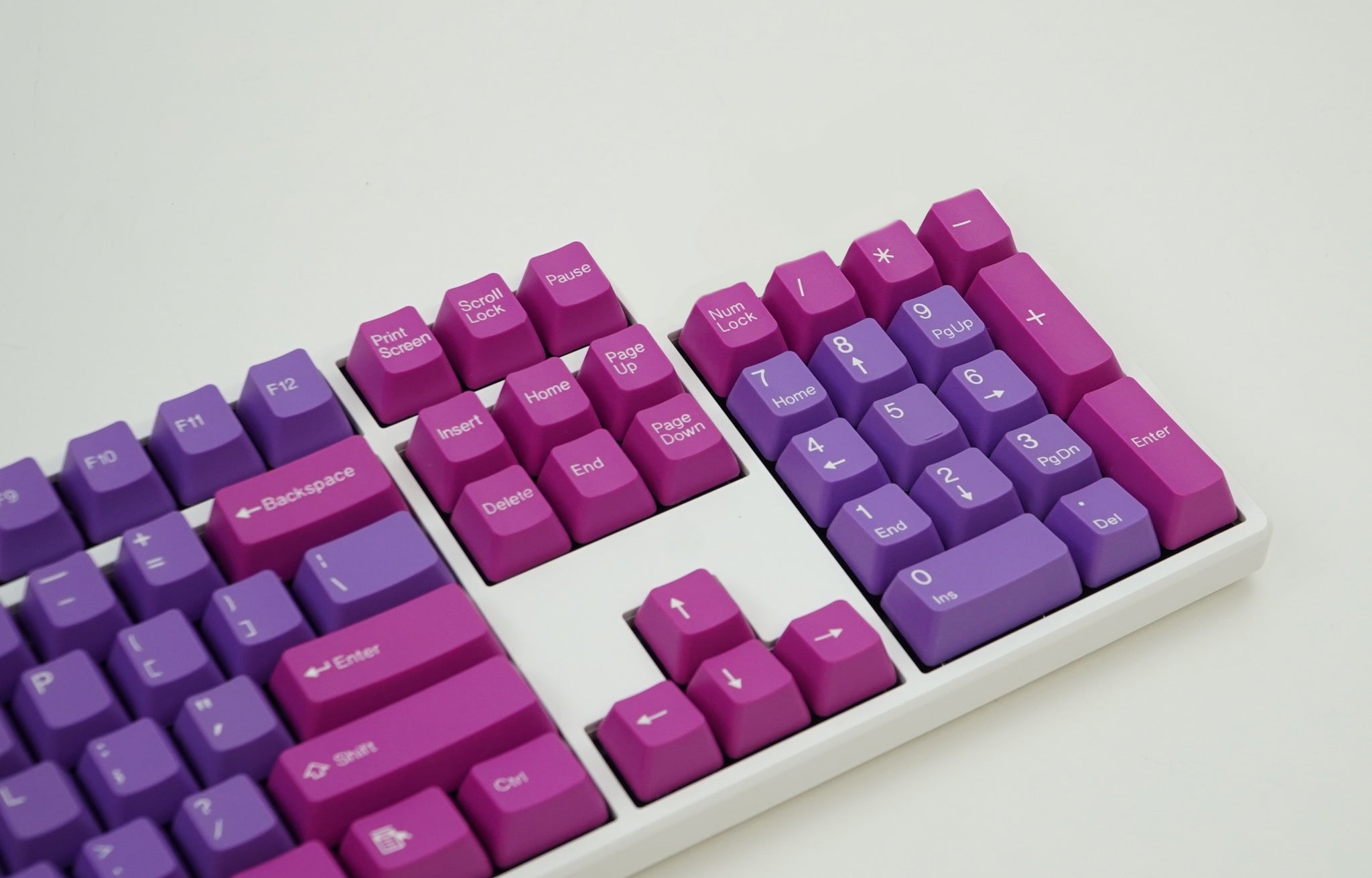 Tai-Hao Purple / Pink 115 Key OEM Profile Double Shot ABS Keycap Set